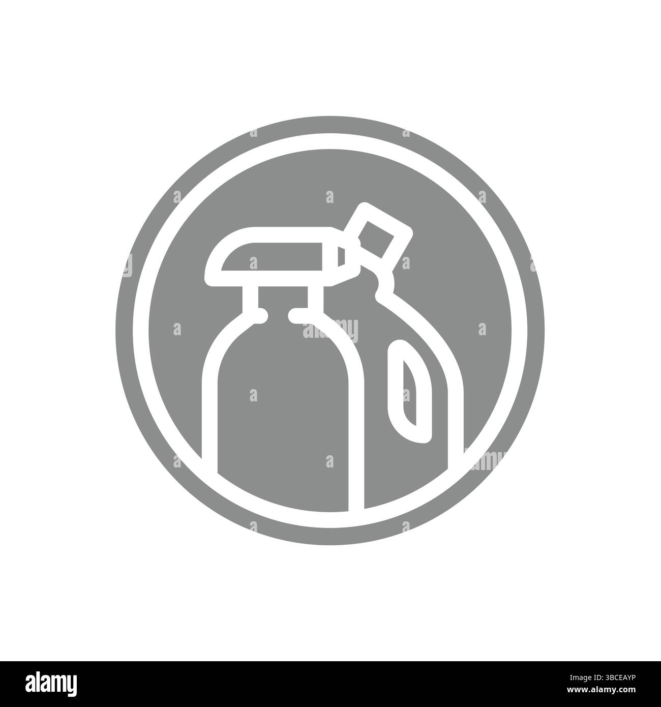 Plastics waste sorting label. Plastic detergent bottle garbage sign ...