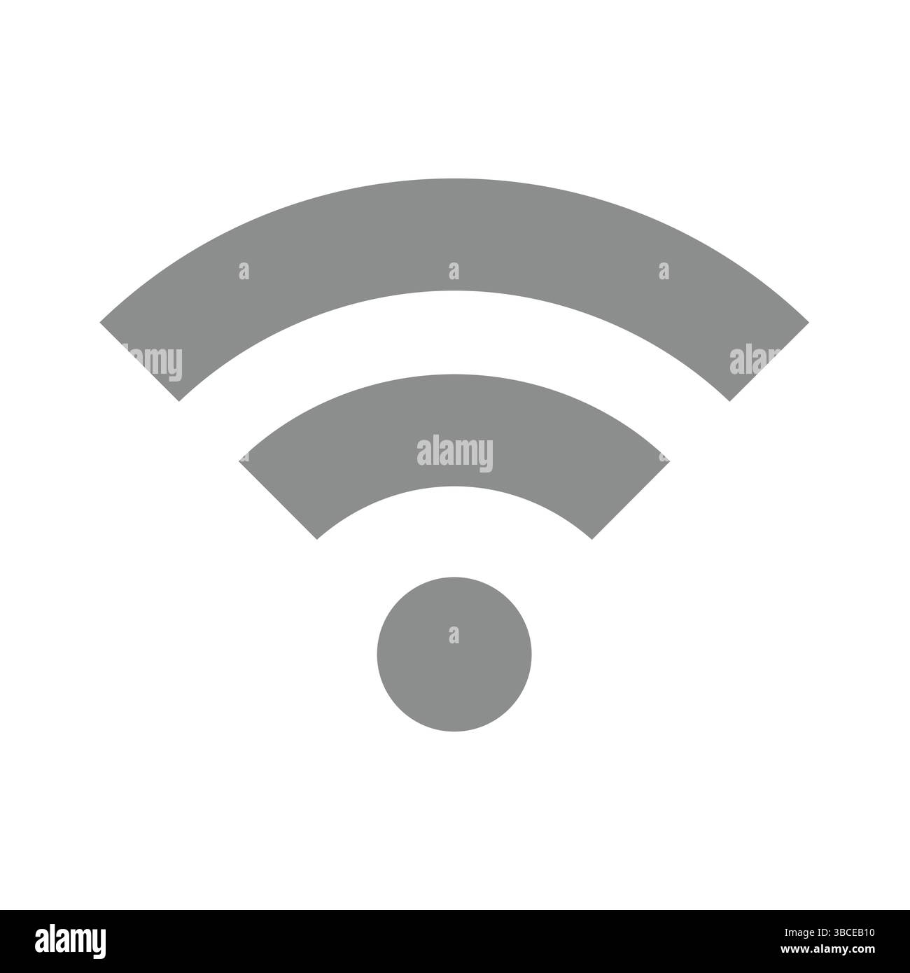 Wi-fi connection wave vector icon. Wi fi internet access symbol Stock ...