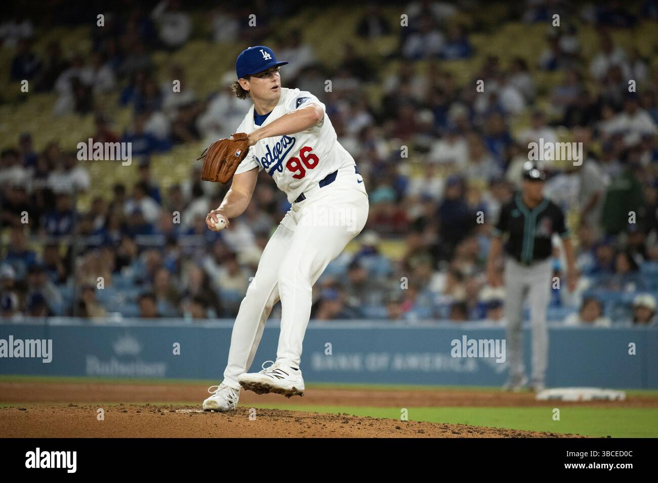 Los Angeles Dodgers relief pitcher Landon Knack delivers. pitch during ...
