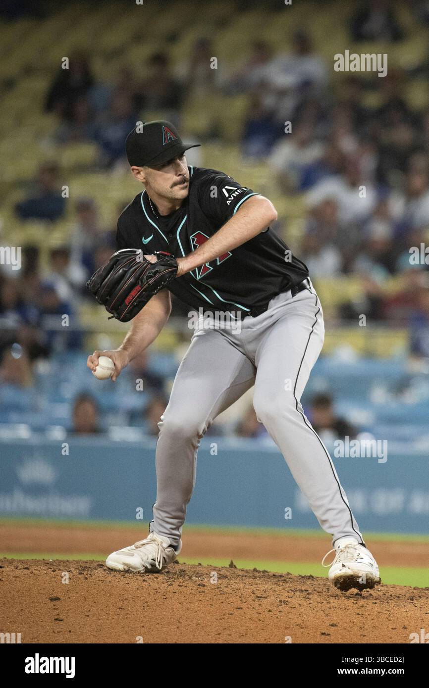 Arizona Diamondbacks relief pitcher Ryan Thompson delivers a pitch ...