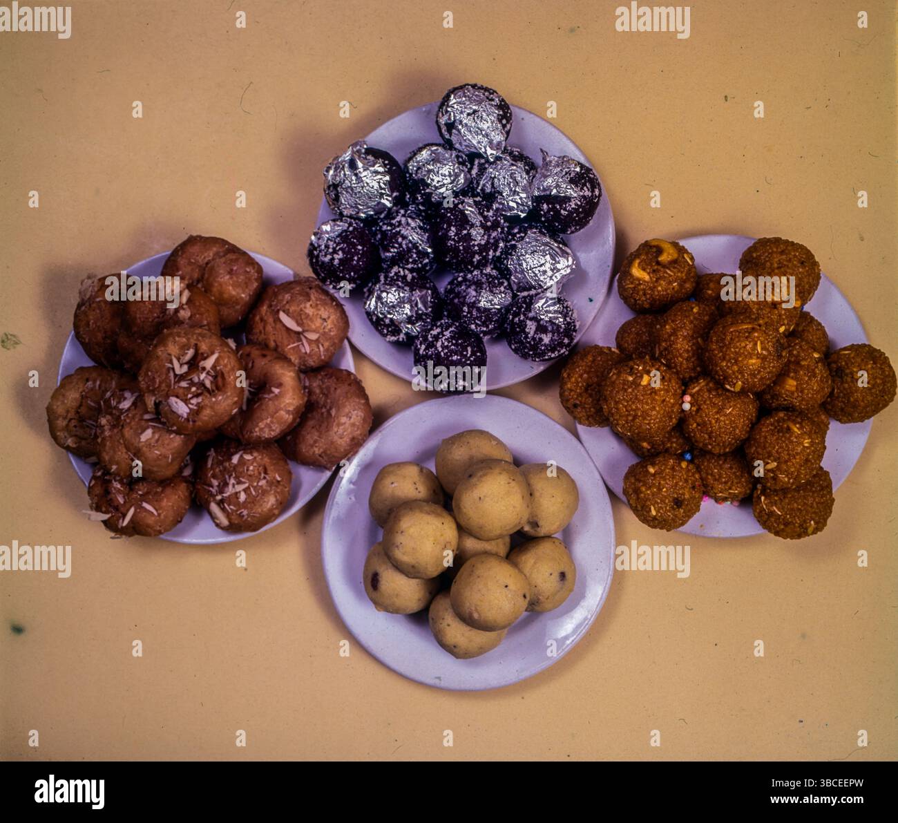 Mixed Indian Sweets Stock Photo - Alamy
