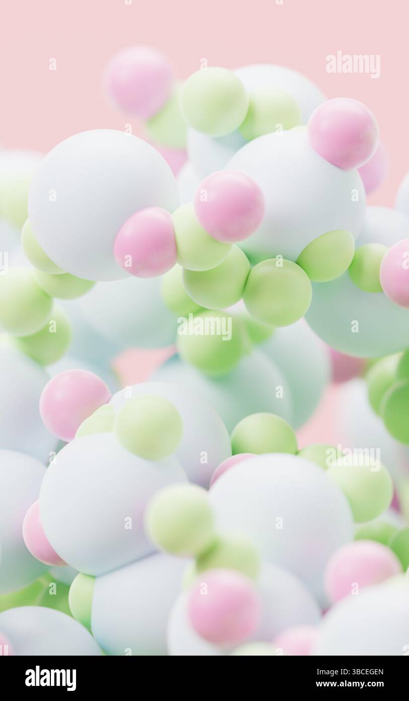 Abstract dense particles spheres background, 3d rendering. 3D illustration Stock Photo - Alamy