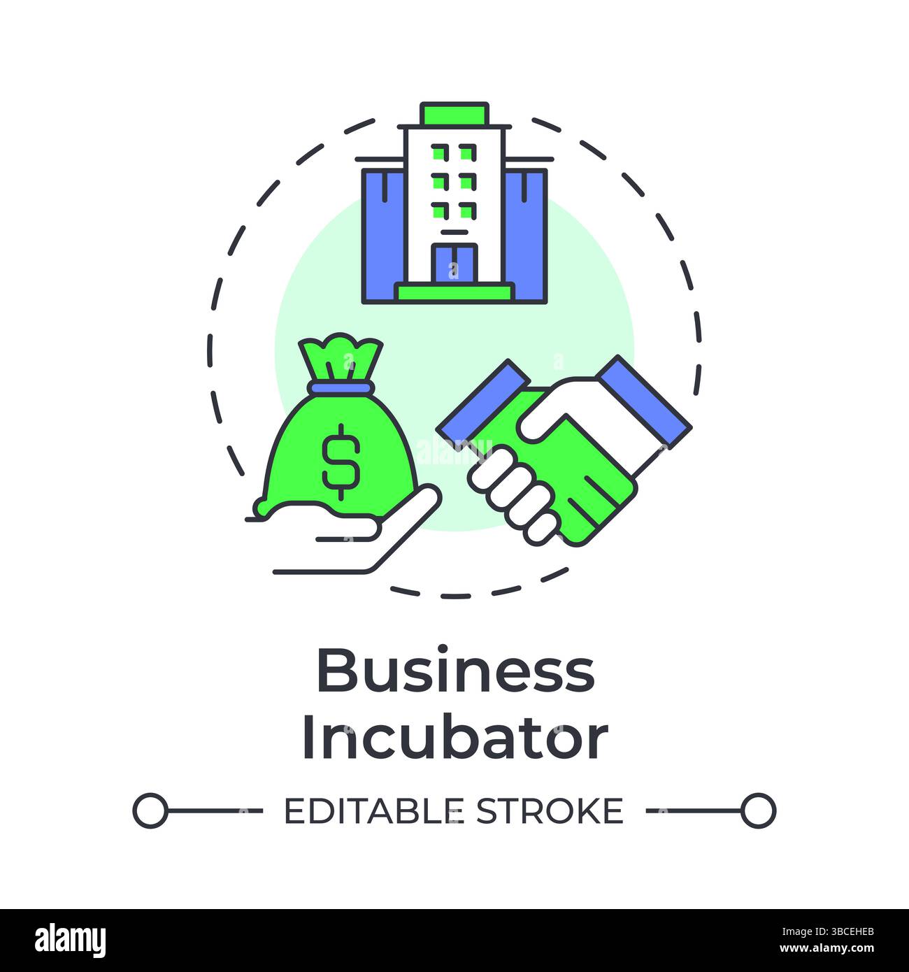 Business incubator multi color concept icon Stock Vector Image & Art ...