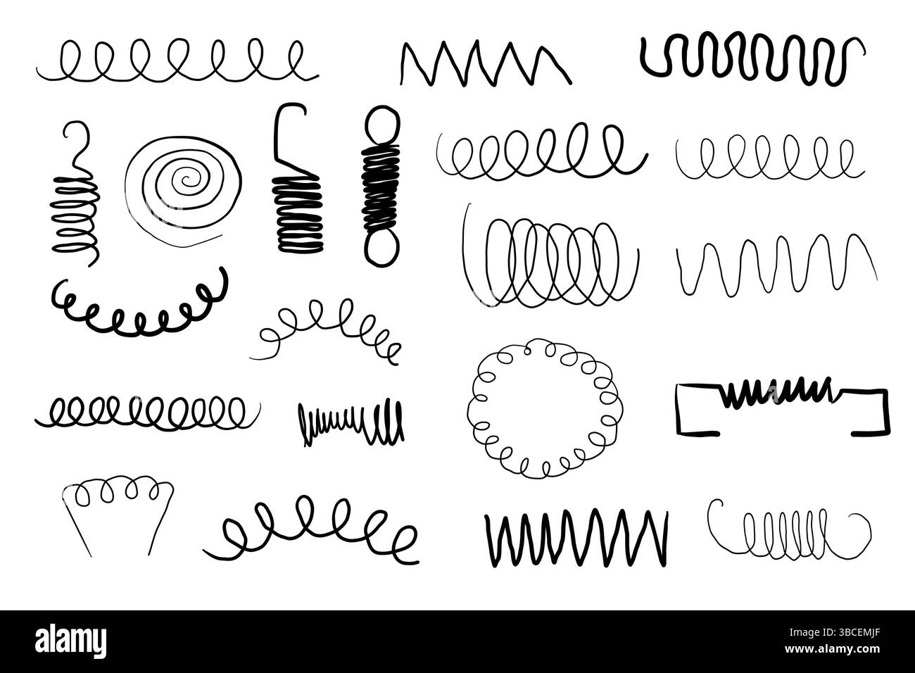Slinky spring wave Stock Vector Images - Alamy
