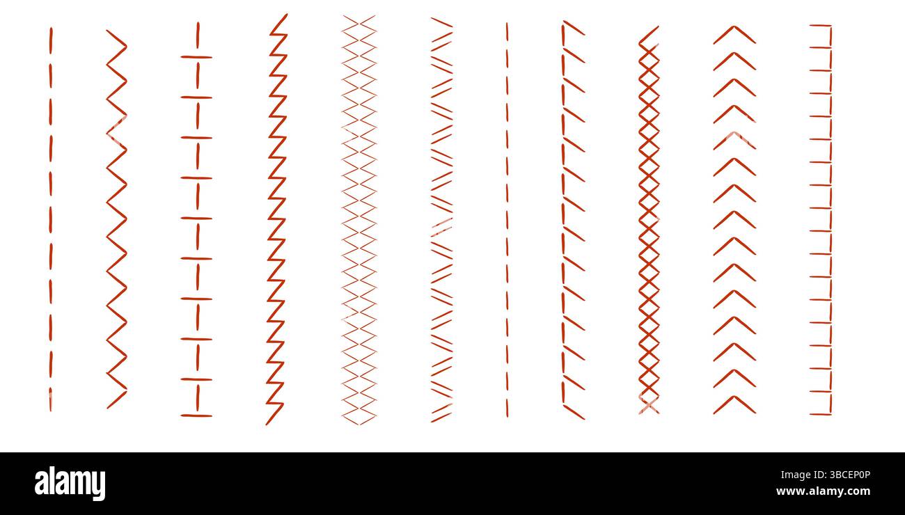 Stitch sewing machine, embroidery stitch border line zig zag hatch ...