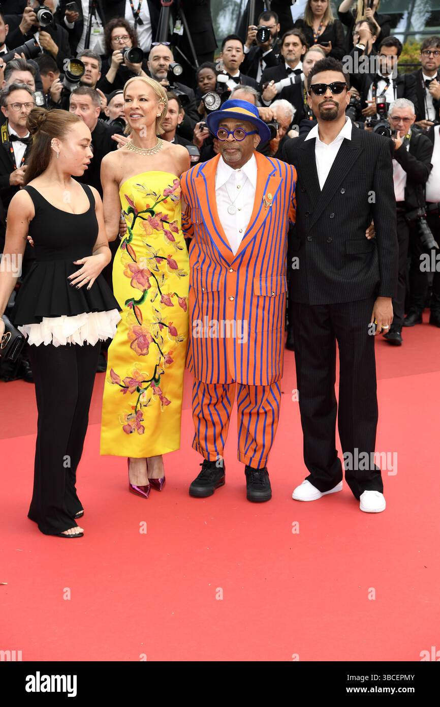 Satchel Lee, Tonya Lewis Lee, Spike Lee und Jackson Lee bei der Highest ...