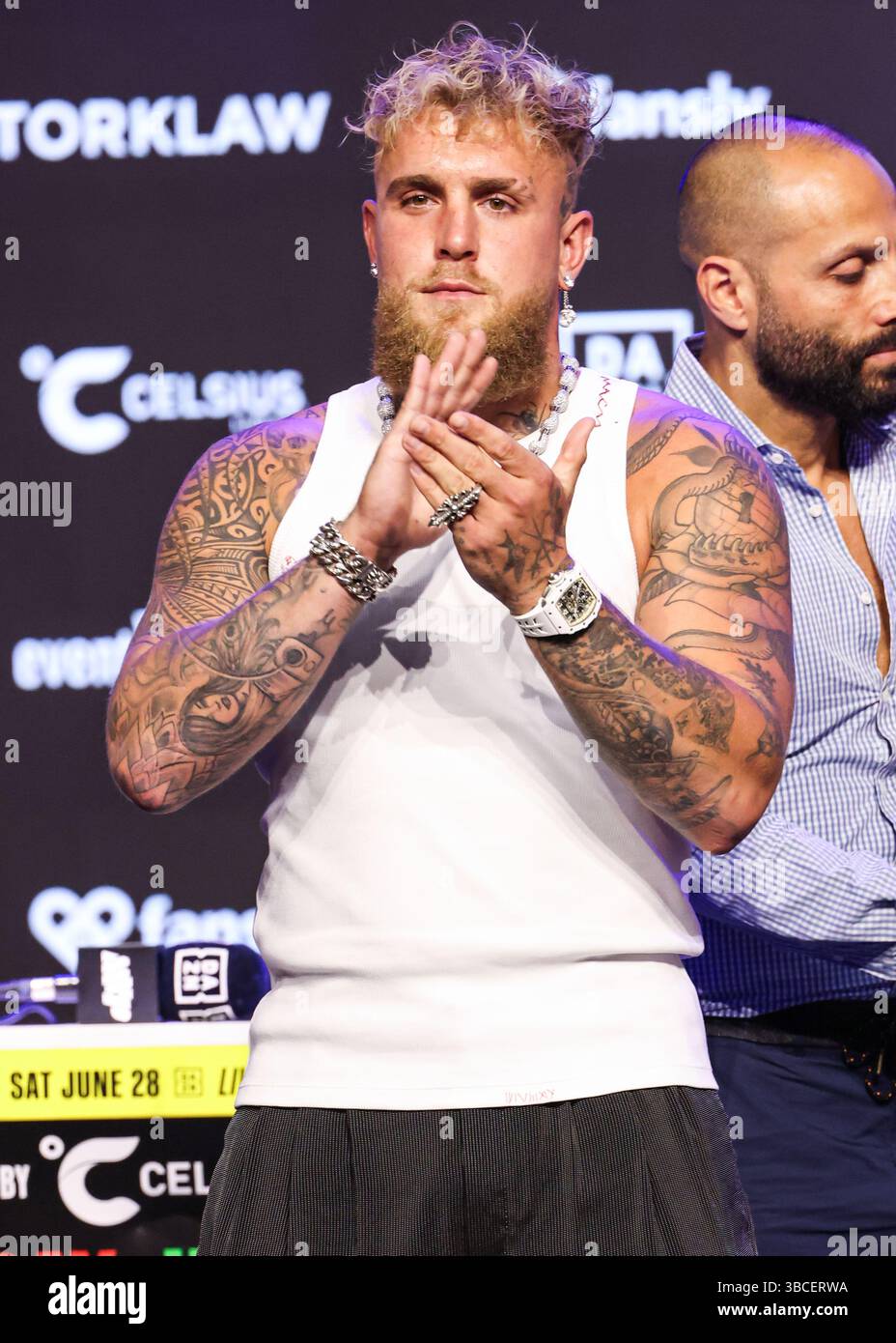 HOLLYWOOD, LOS ANGELES, CALIFORNIA, USA - MAY 14: American professional boxer, influencer and ...