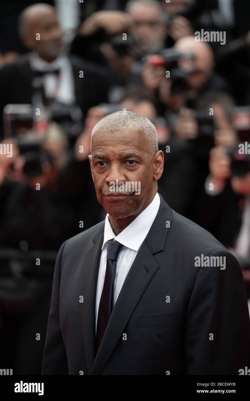 Cannes, France. 19th May, 2025. Denzel Washington attends the ''Highest ...