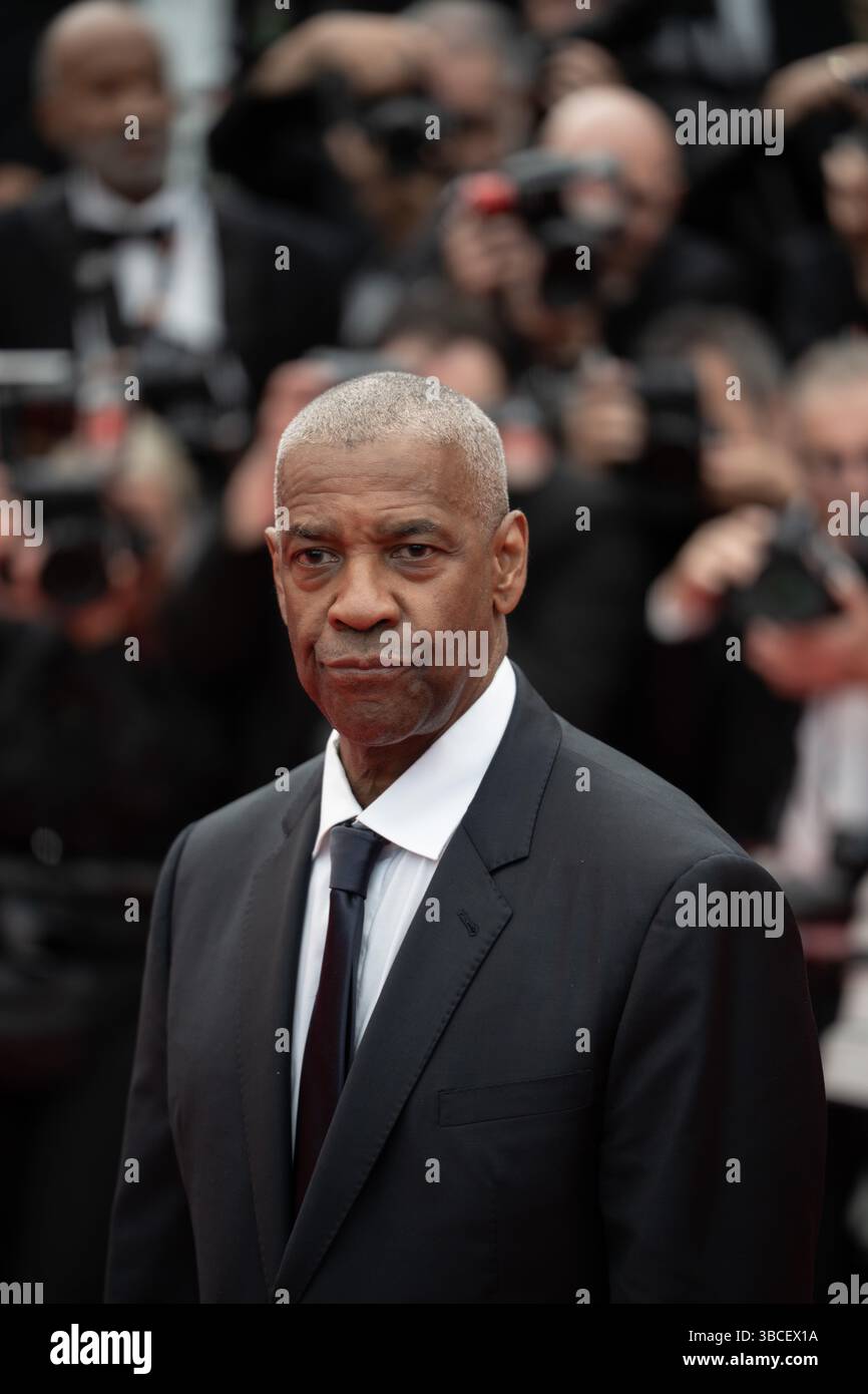 Cannes, France. 19th May, 2025. Denzel Washington attends the ''Highest ...