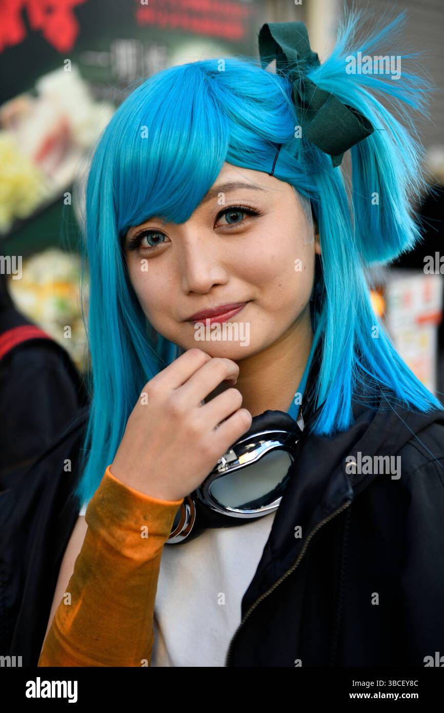 Young people dressed in cosplay costume in Osaka,Honshu,Japan,Asia ...