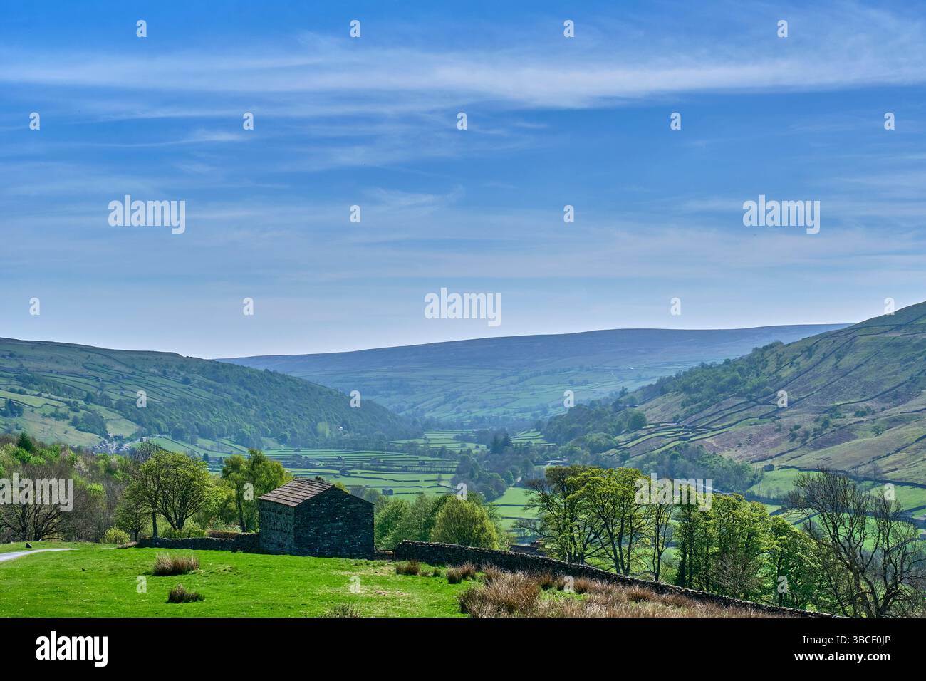 Swaledale near Gunnerside, Yorkshire Dales, North Yorkshire Stock Photo ...