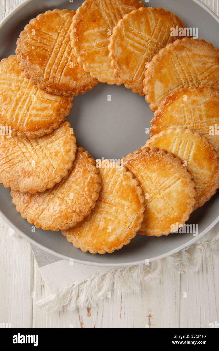 Sable Breton is a classic French butter cookie traditionally made with ...