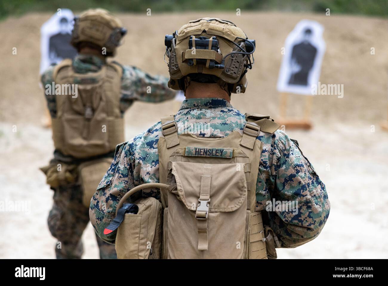 U.S Marine Corps Lance Cpl. Kizer Hensley, a team leader with Alpha ...