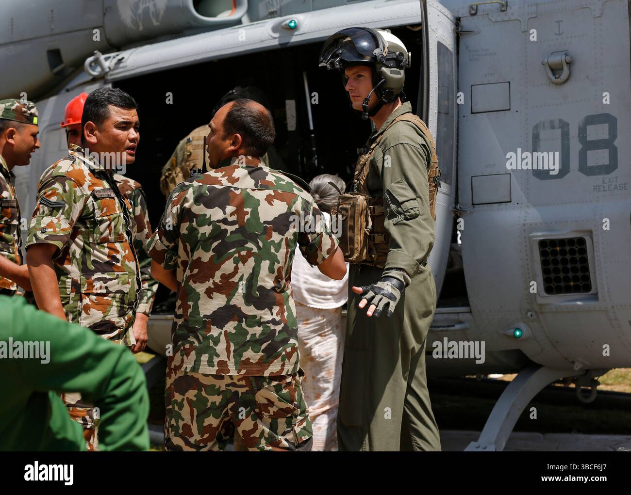 U.S. Marine Corps Capt. Dustin Lukasiewicz, a UH-1Y Venom pilot with ...