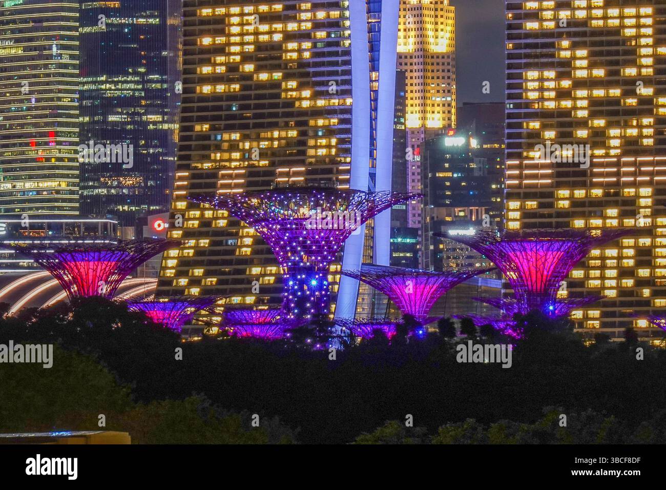 Singapore, Supertree grove, located inside Gardens By The Bay .These ...