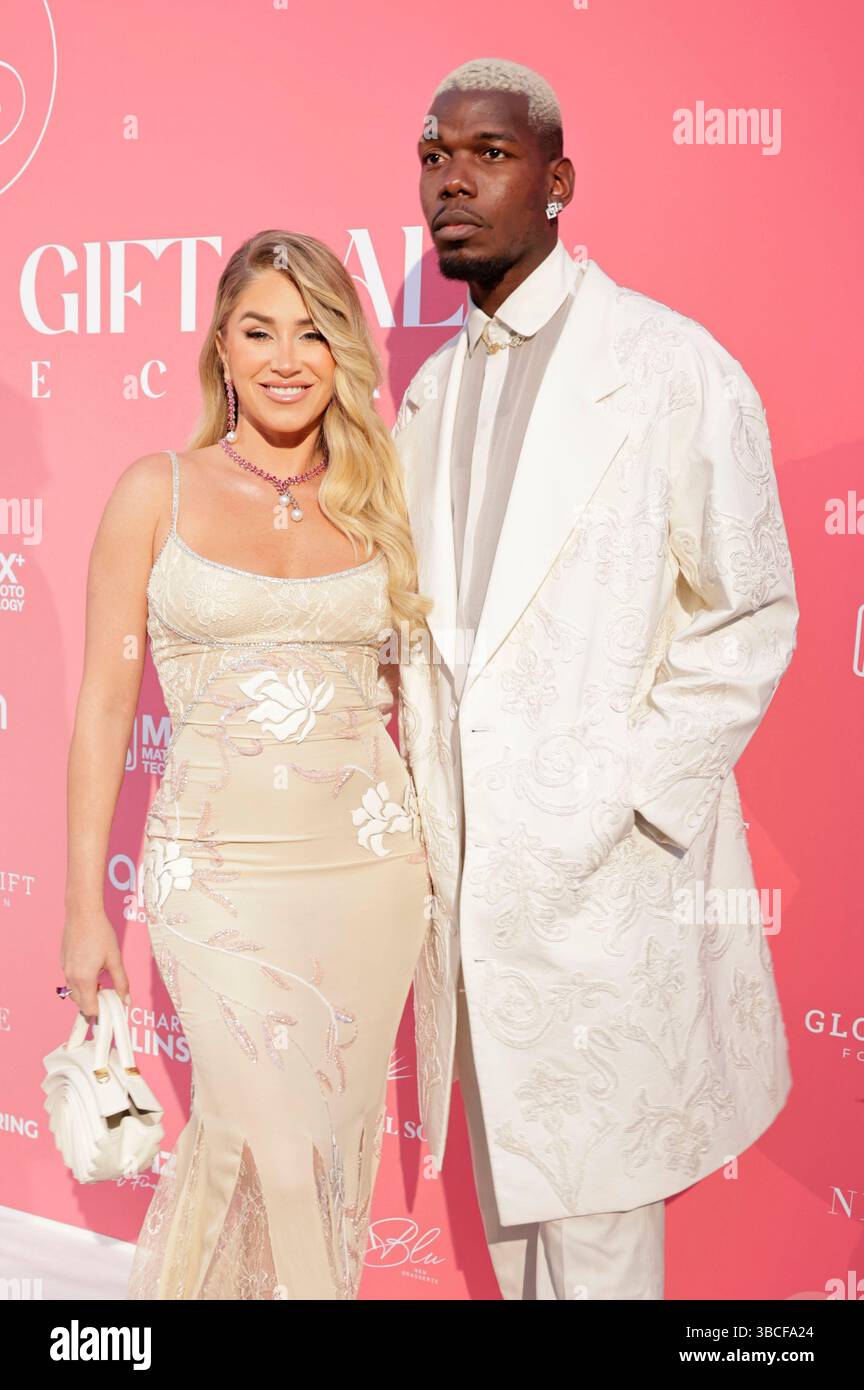 Paul Pogba mit Ehefrau Maria Zulay Pogba Salaues bei der Global Gift ...