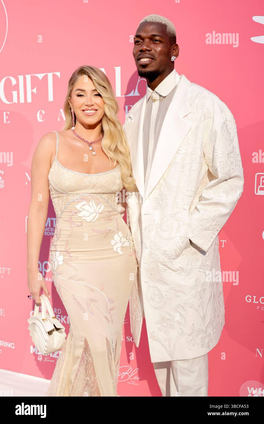 Paul Pogba mit Ehefrau Maria Zulay Pogba Salaues bei der Global Gift ...