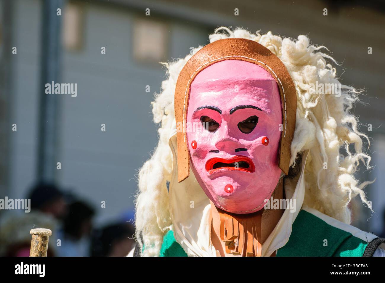 the traditional mask of the popular carnival of Vigo called Merdeiro ...