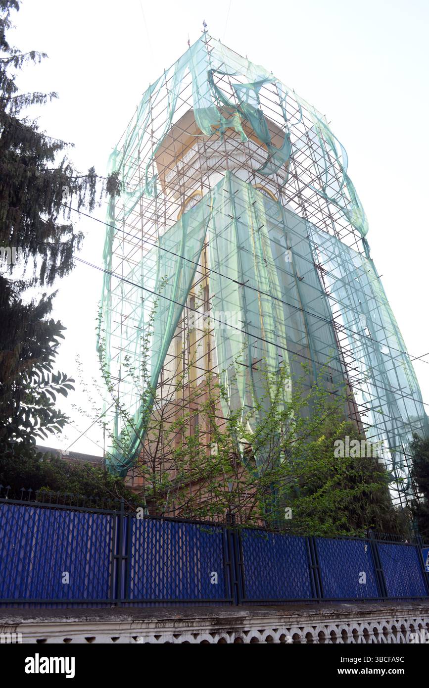 The Ghanta Ghar / clock tower under renovation. Kathmandu, Nepal Stock ...