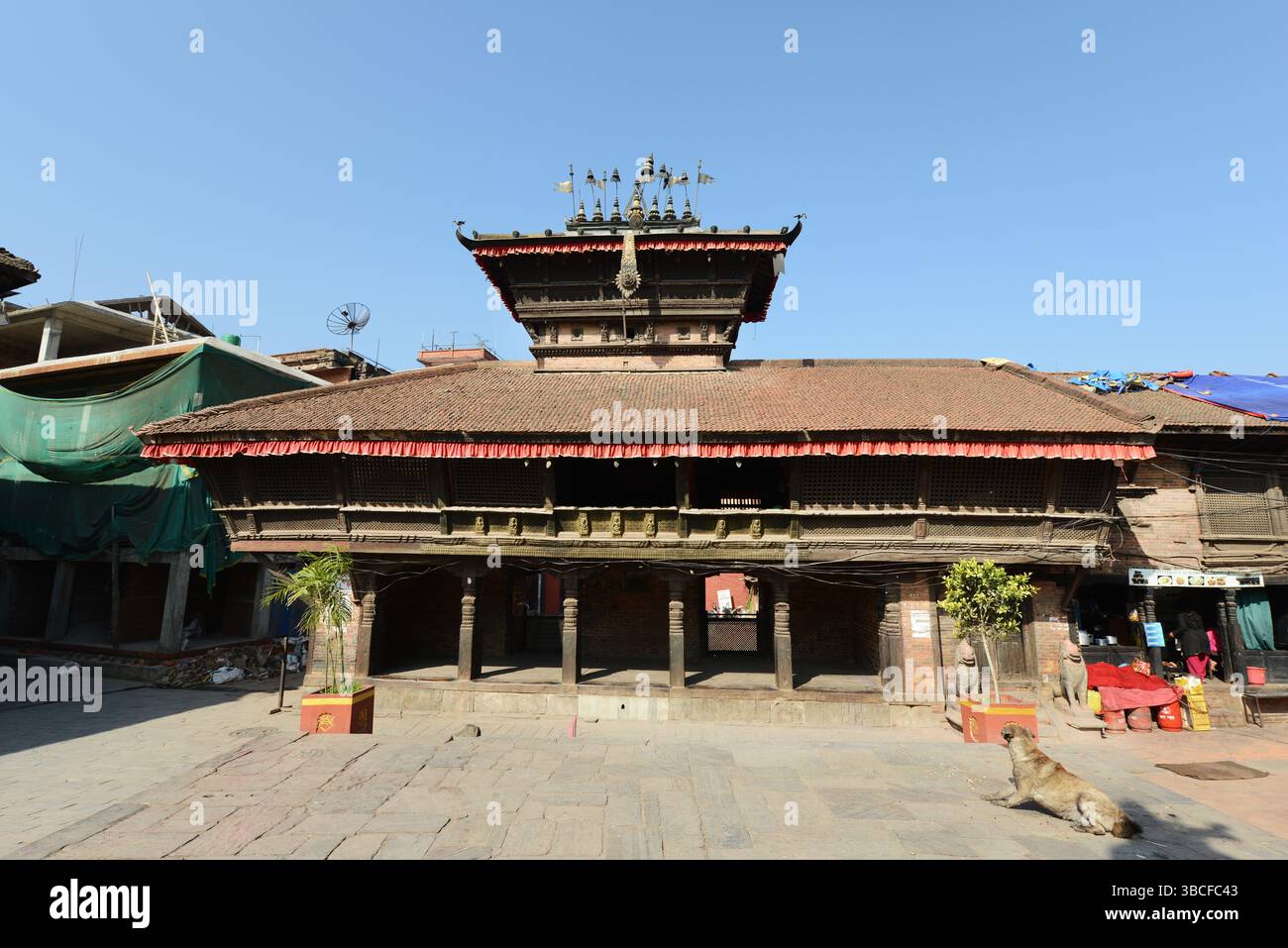 The Bhimsen Temple at Dattatraya Square in Bhaktapur, Nepal Stock Photo ...
