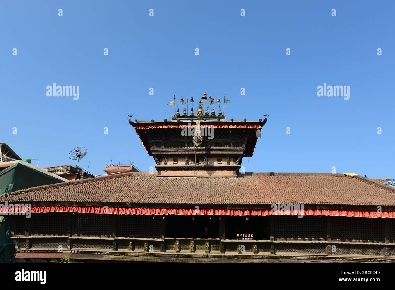 The Bhimsen Temple at Dattatraya Square in Bhaktapur, Nepal Stock Photo ...