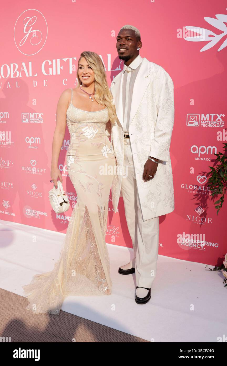 Paul Pogba mit Ehefrau Maria Zulay Pogba Salaues bei der Global Gift ...