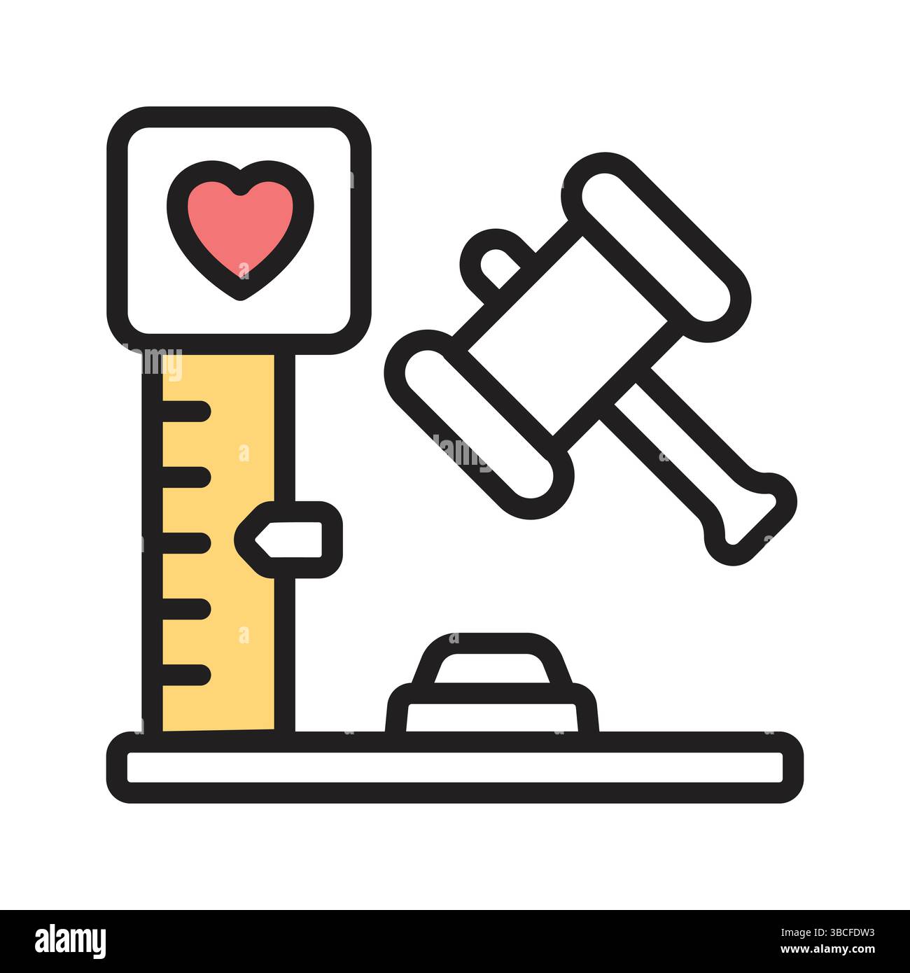 Hammer game, strength tester vector design Stock Vector Image & Art - Alamy