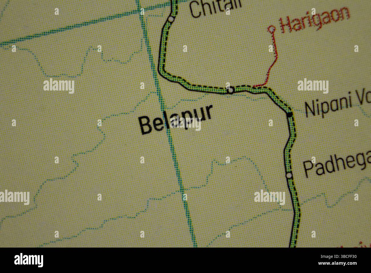 Belapur - India Railways junction schematic transport map train station ...