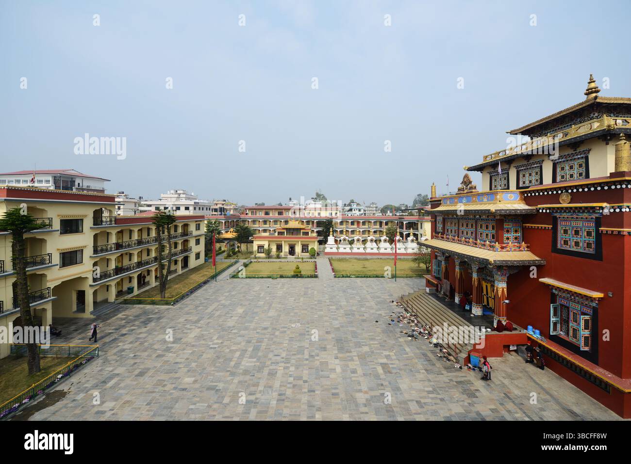 The Tharlam Monastery in Boudhanath, Kathmandu, Nepal Stock Photo - Alamy