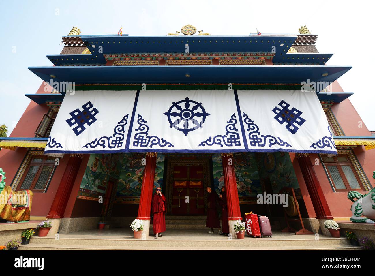 The Tharlam Monastery in Kathmandu, Nepal Stock Photo - Alamy