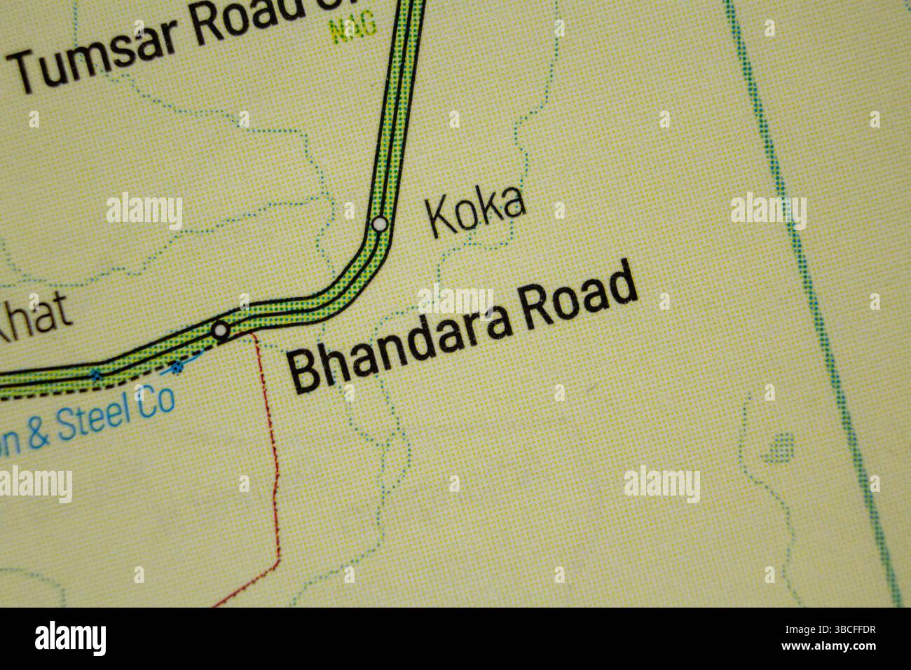 Bhandara Road - India Railways junction schematic transport map train ...