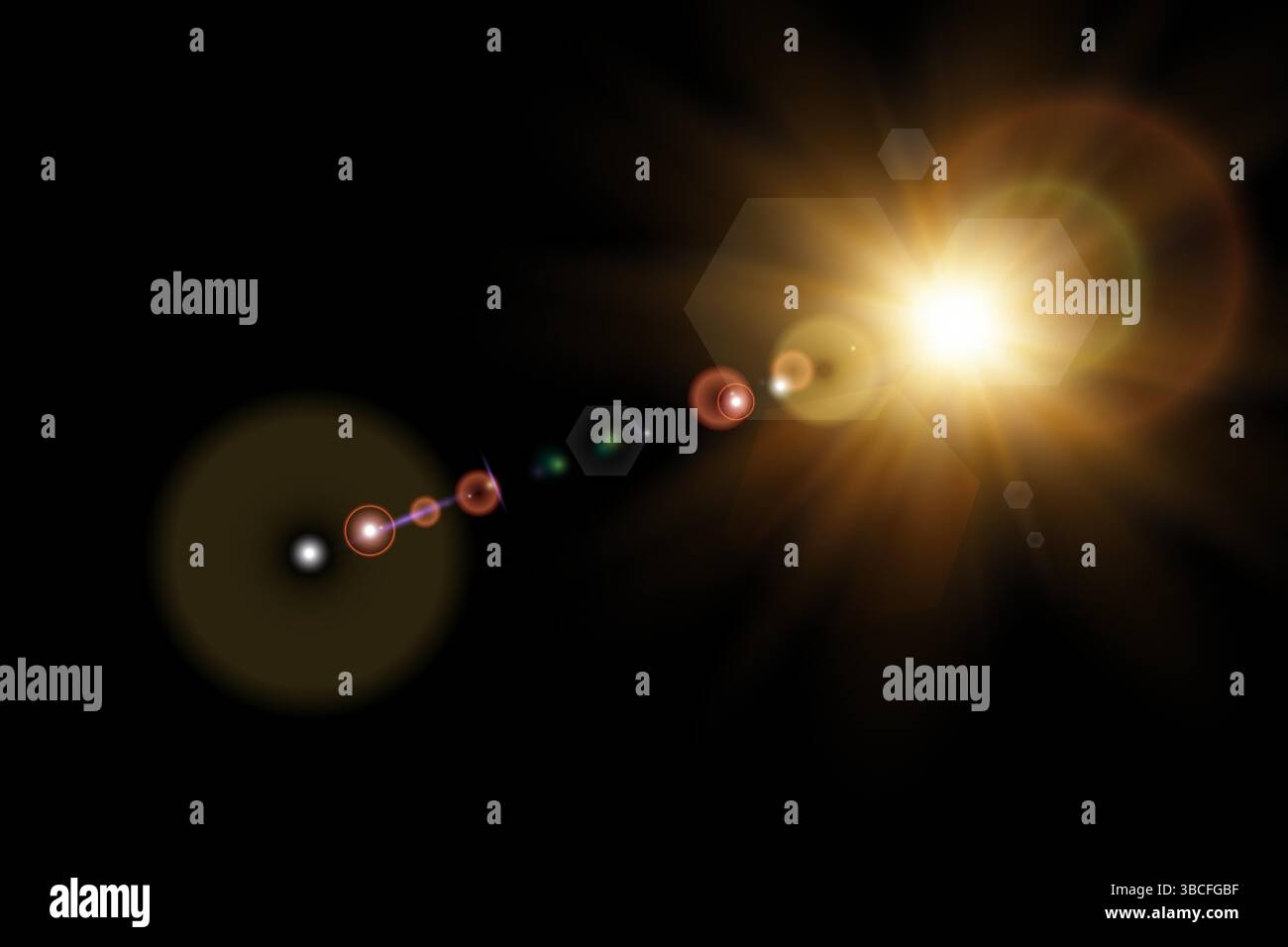 Shining sun beam Stock Vector Images - Alamy