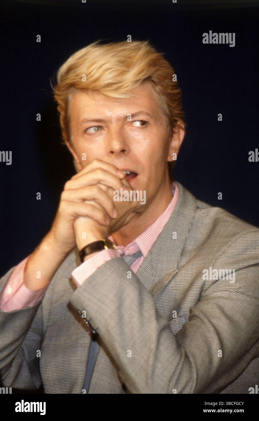 British actor and pop singer David Bowie, pictured in May 1983 while ...
