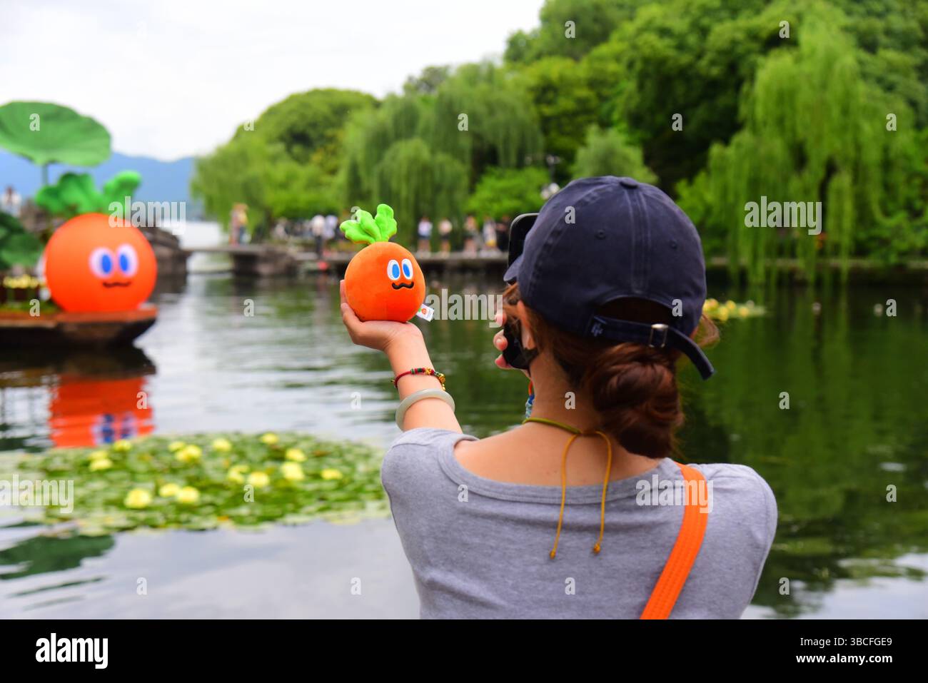 The MoJo Carrot makes debut on the West Lake in Hangzhou City, east ...