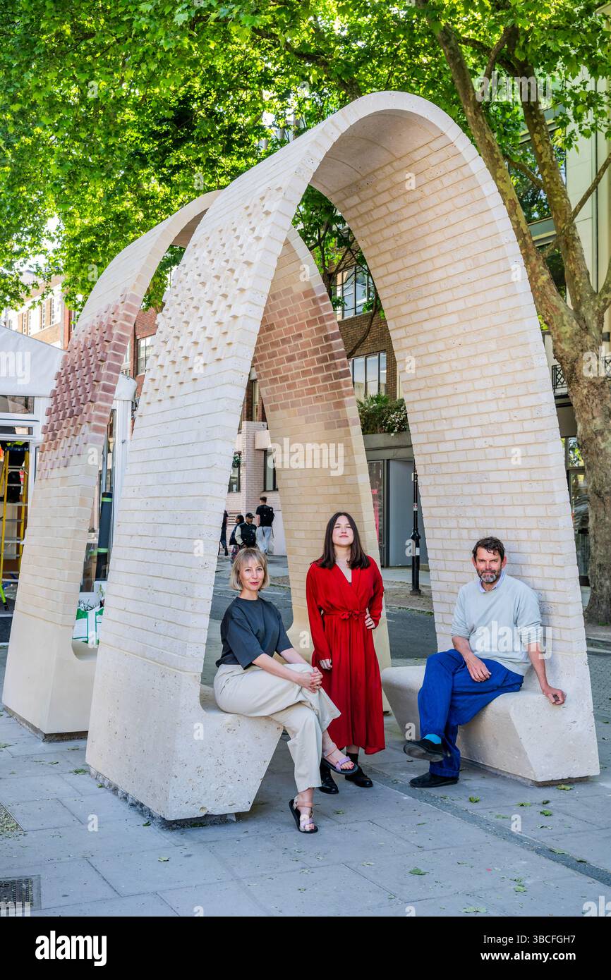 London, UK. 20 May 2025. Arch Revival’, tall Arches made of British ...