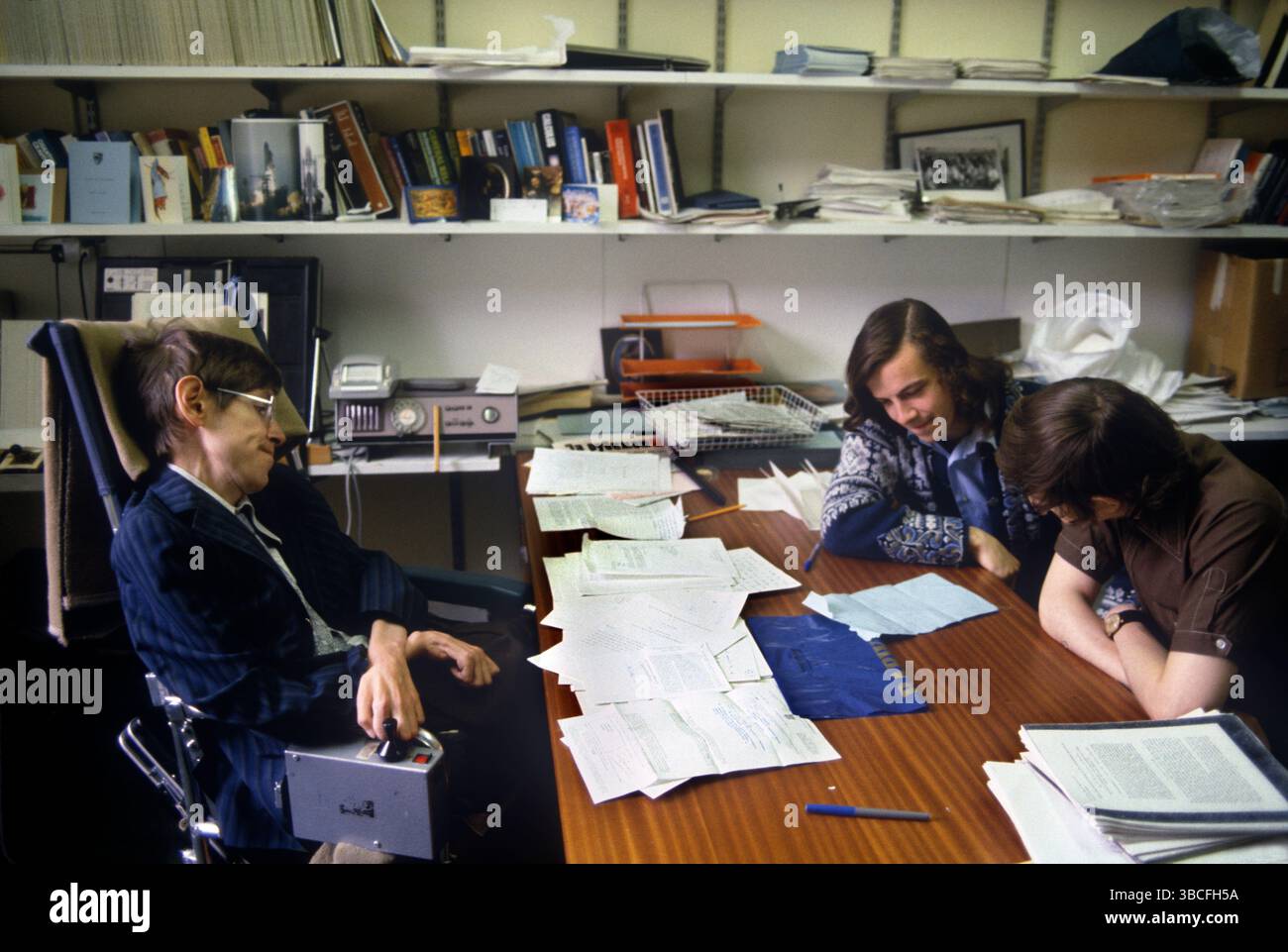 Stephen Hawking Cambridge University tutorial with students. Nick ...