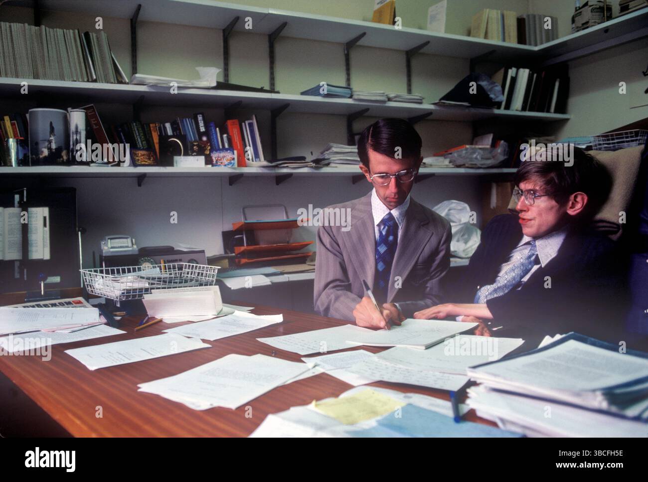 Stephen Hawking, at one of his Cambridge University tutorial with ...