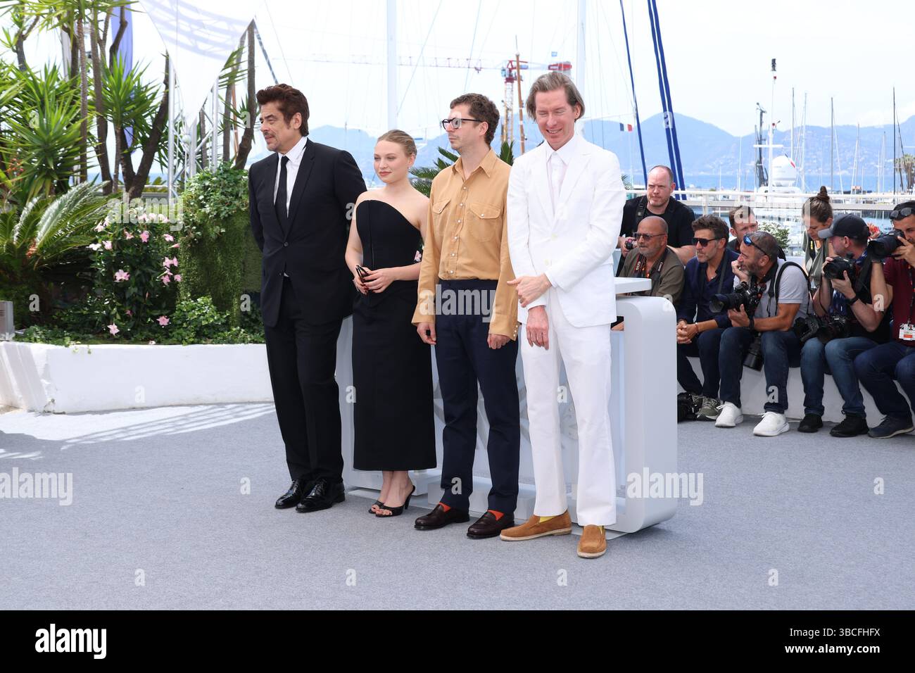 Benicio del Toro, Mia Threapleton, Michael Cera, Wes Anderson attends ...