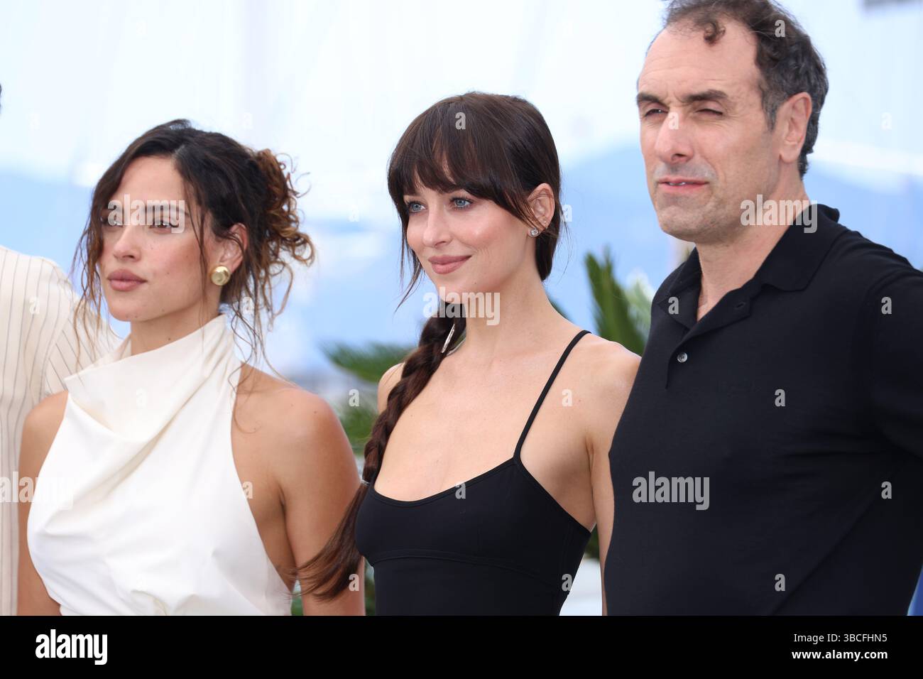 Adria Arjona, Dakota Johnson and Michael Angelo Covino attend the ...