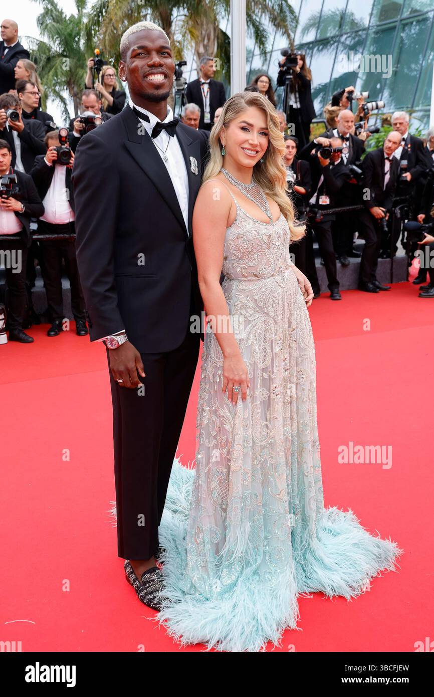 Paul Pogba and María Zulay Salaues attend the premiere of 'Highest 2 ...