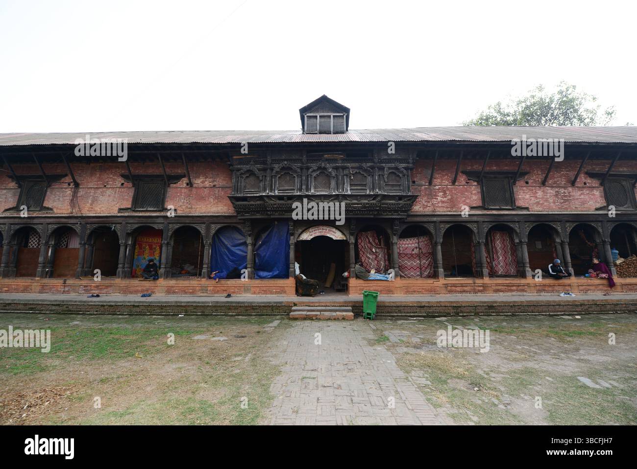 A beautiful old Newari building at the Pashupatinath temple complex in ...