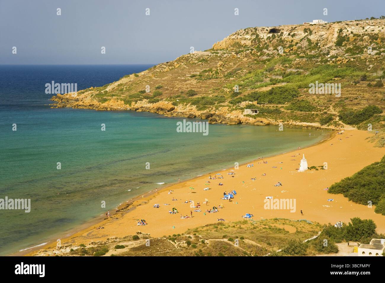Ramla Bay, near Marsalforn, Gozo, Malta, Ramla Bay, Europe Stock Photo ...
