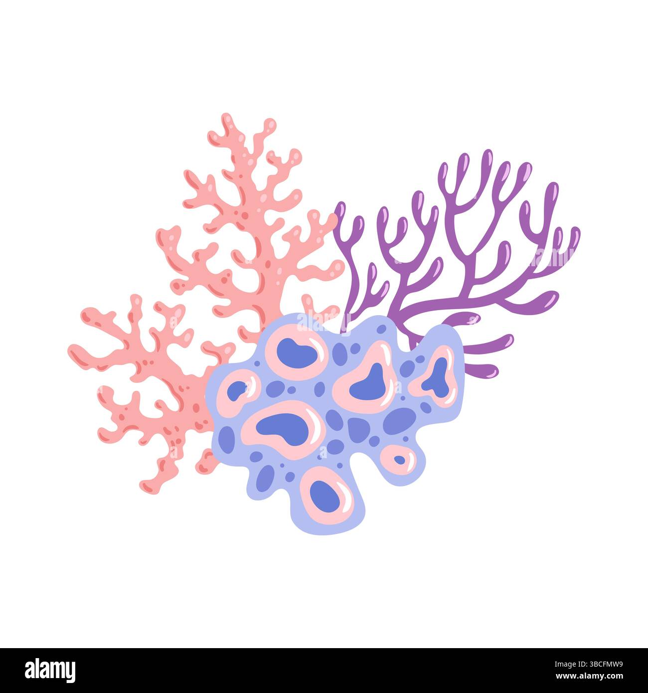 Aquatic ecosystem details Stock Vector Images - Alamy