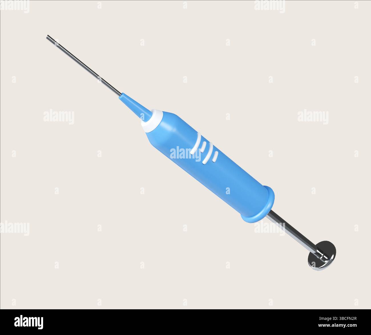 Narcotics syringe highlighting the dangers of injection. 3D render ...