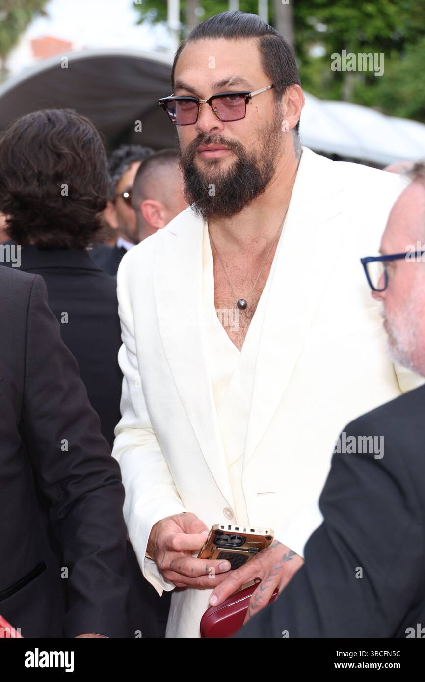 Jason Mamoa attends the "Highest 2 Lowest" red carpet at the 78th ...