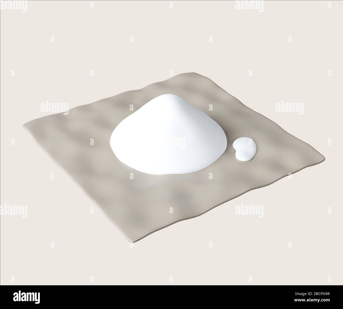 Narcotics powder design illustrating potential misuse and risks. 3D ...