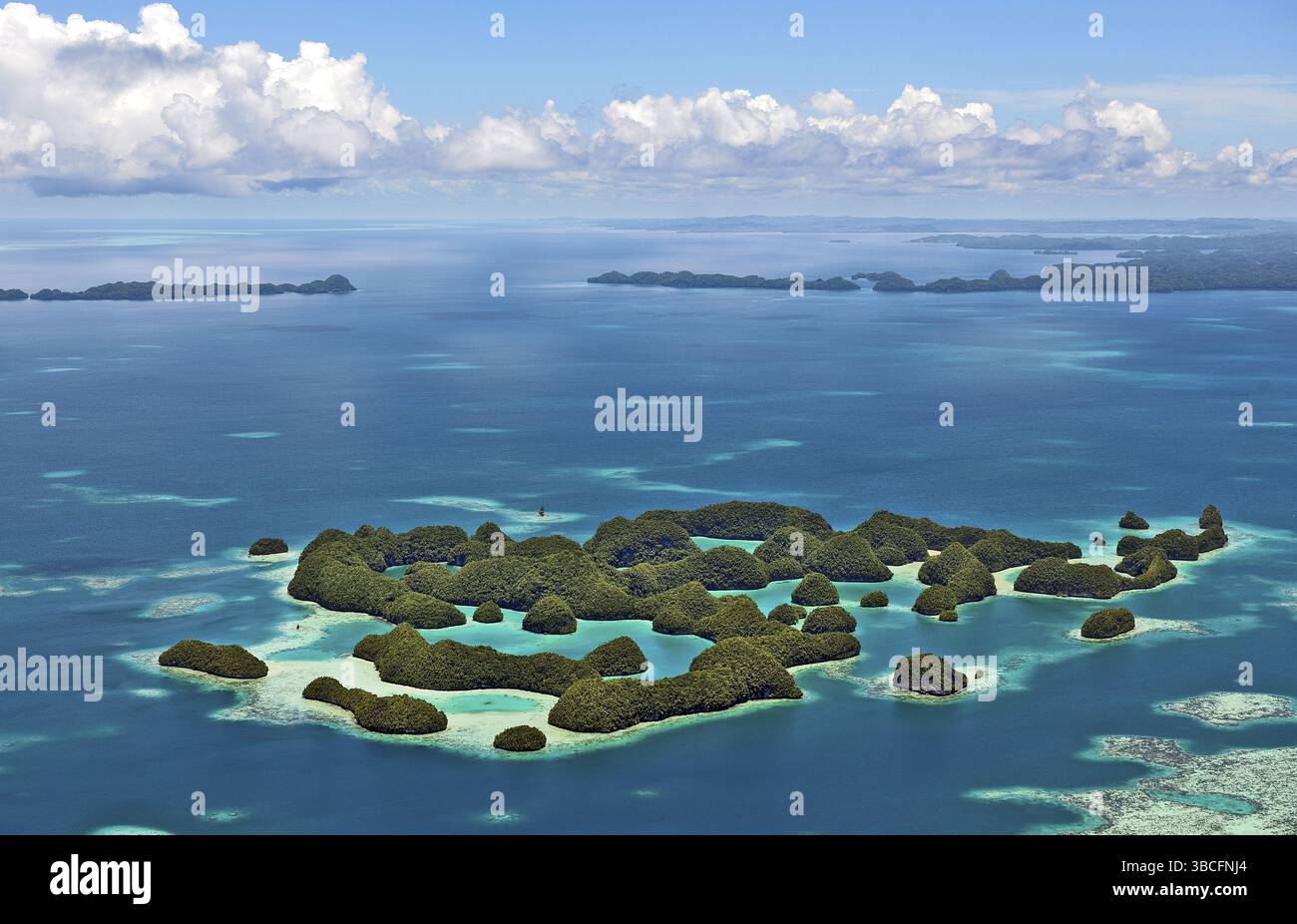 1000 Islands, Palau, Bismarck Archipelago, Micronesia, Oceania Stock ...