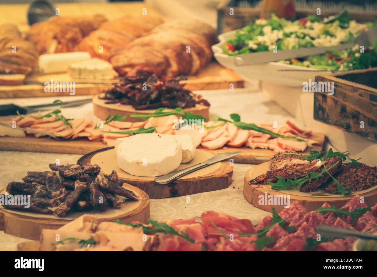 Finger food buffet table Stock Photo - Alamy