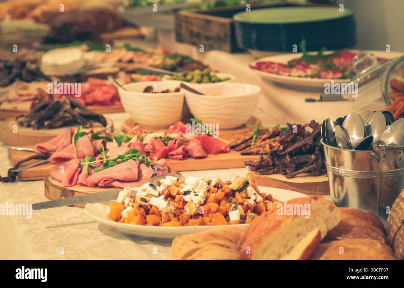 Finger food buffet table Stock Photo - Alamy