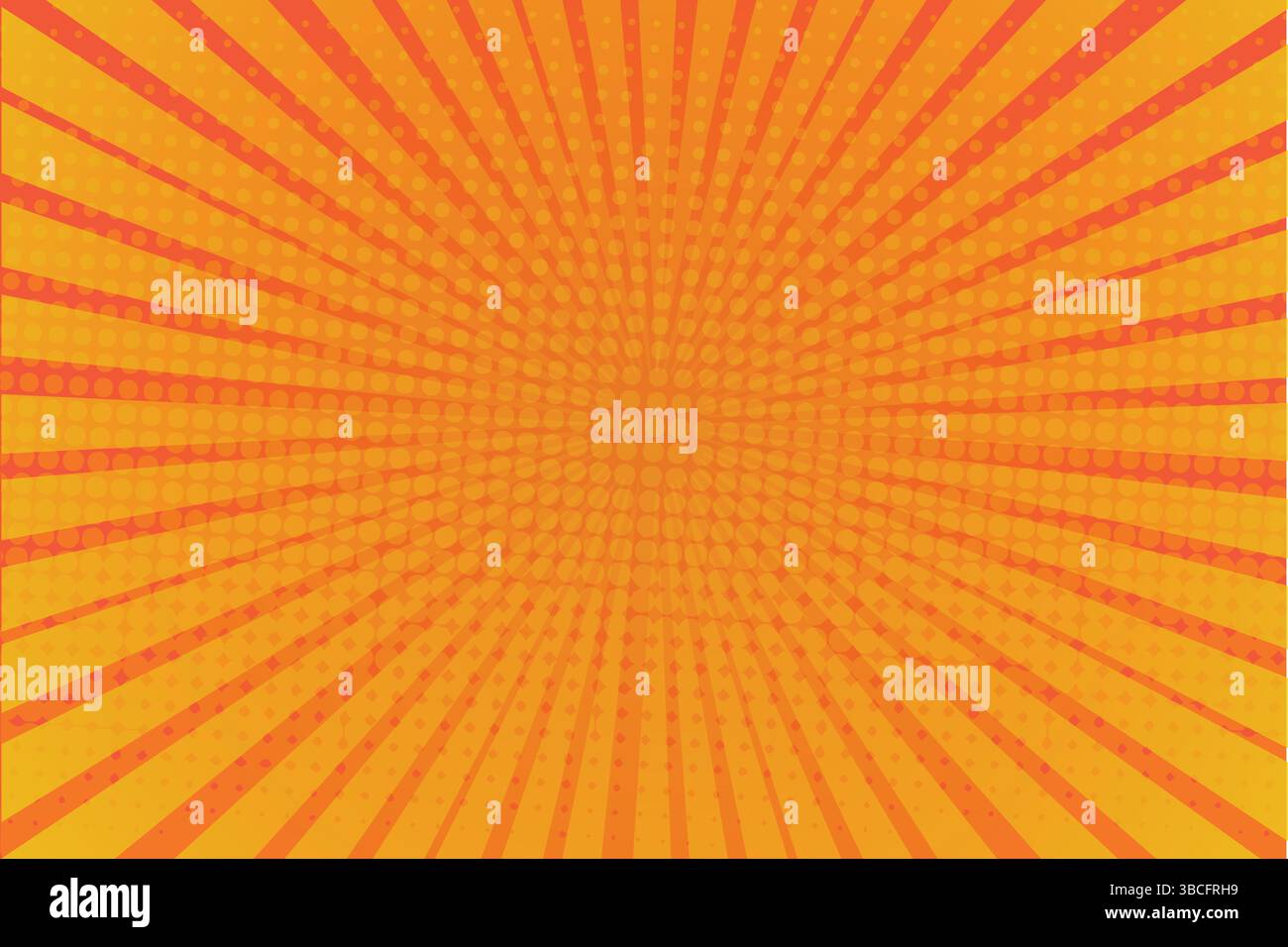 Comic background, Pop art texture. Starburst cartoon style. Aname ...